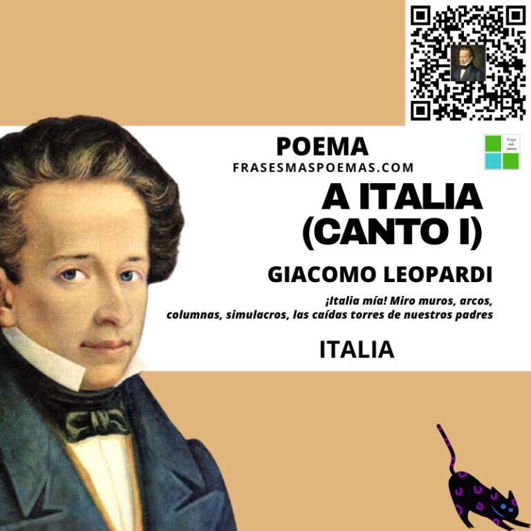 "A Italia (Canto I)" de Giacomo Leopardi (Poema) - Frases más poemas